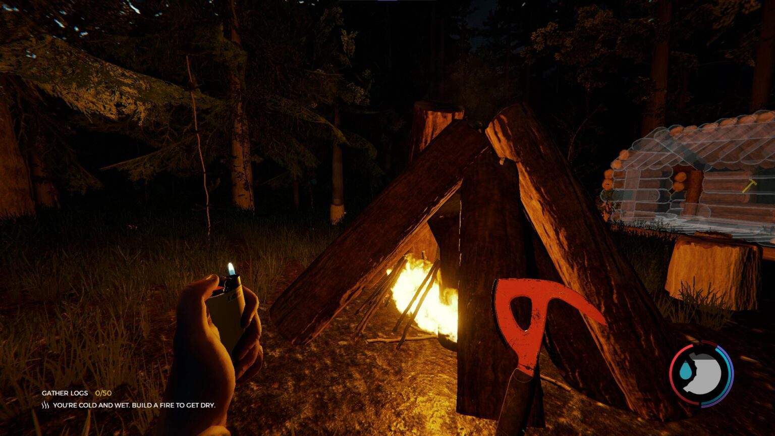 How To Make Fire in The Forest - Deltia's Gaming