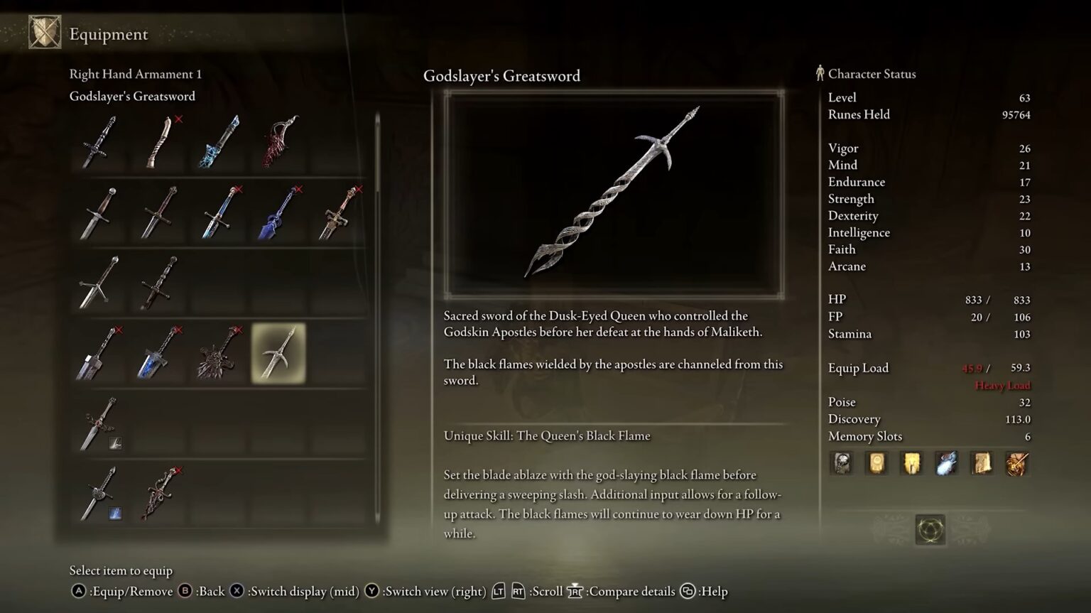 Best Godslayer Greatsword Build Guide - Deltia's Gaming