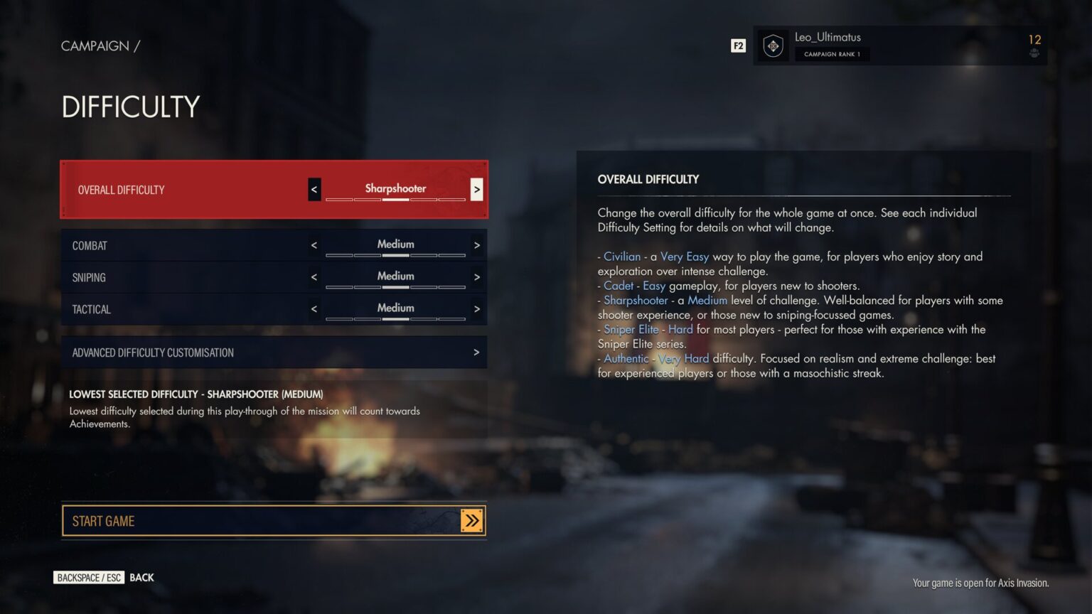 All Difficulty Modes In Sniper Elite Resistance Explained - Deltia's Gaming