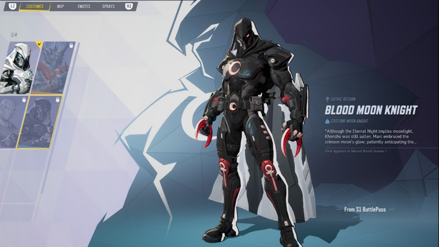 Marvel Rivals: All Moon Knight Skins Tier List - Deltia's Gaming