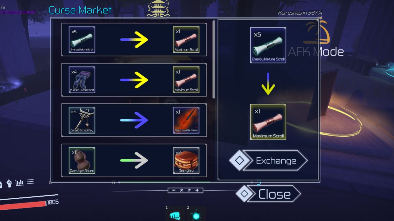 How To Get Energy Nature Scroll in Jujutsu Infinite