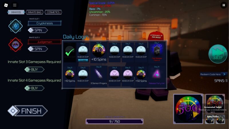 How To Quickly Get Spins in Jujutsu Infinite - Deltia's Gaming