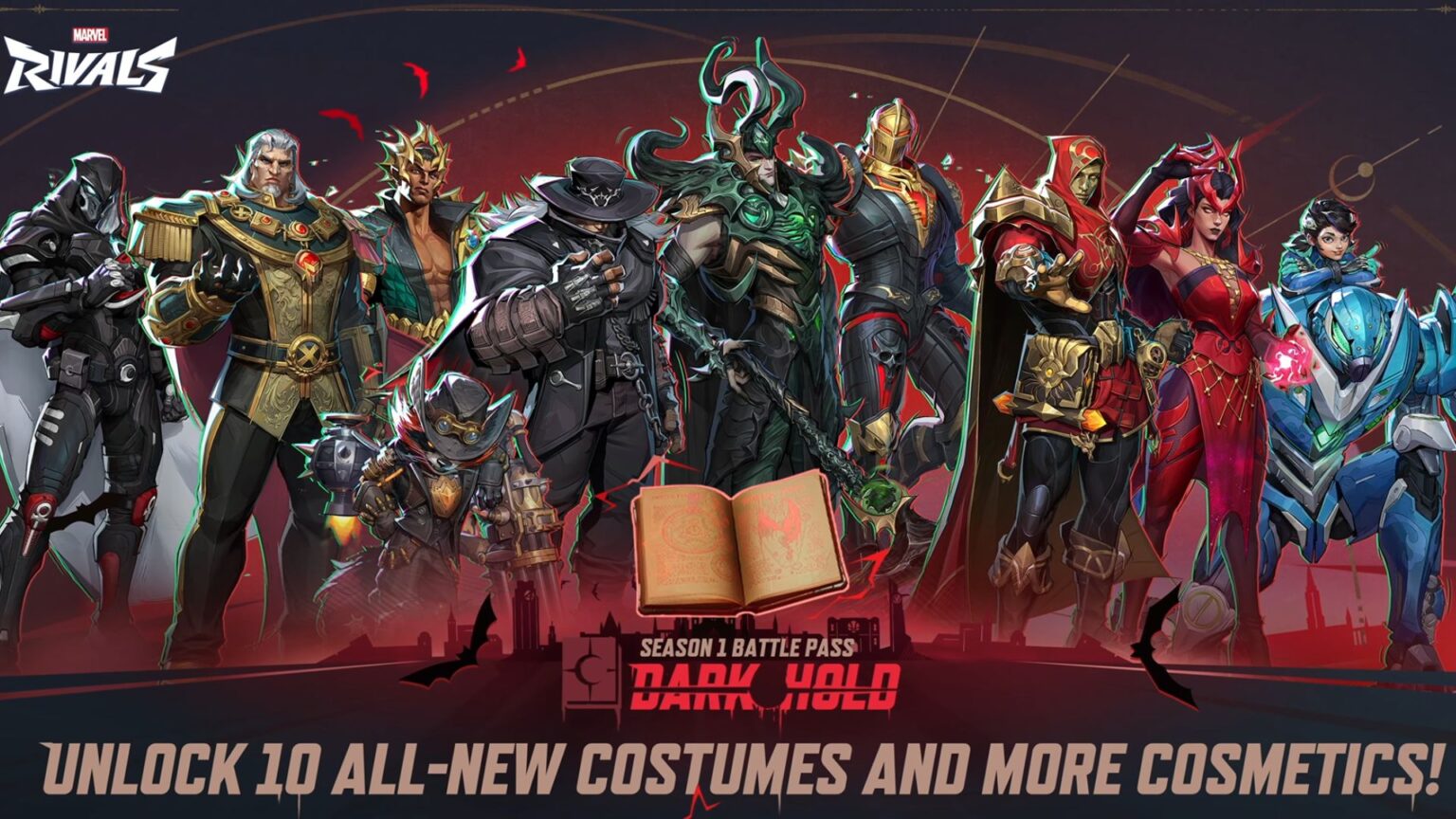 Marvel Rivals Season 1 Darkhold Battle Pass Details, Skins
