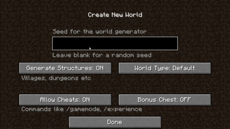 Minecraft: How To Get Seed 0
