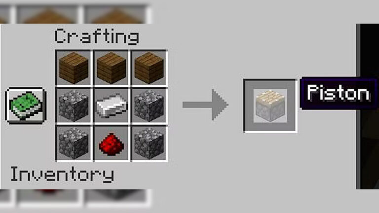 Minecraft: How To Make Piston - Deltia's Gaming