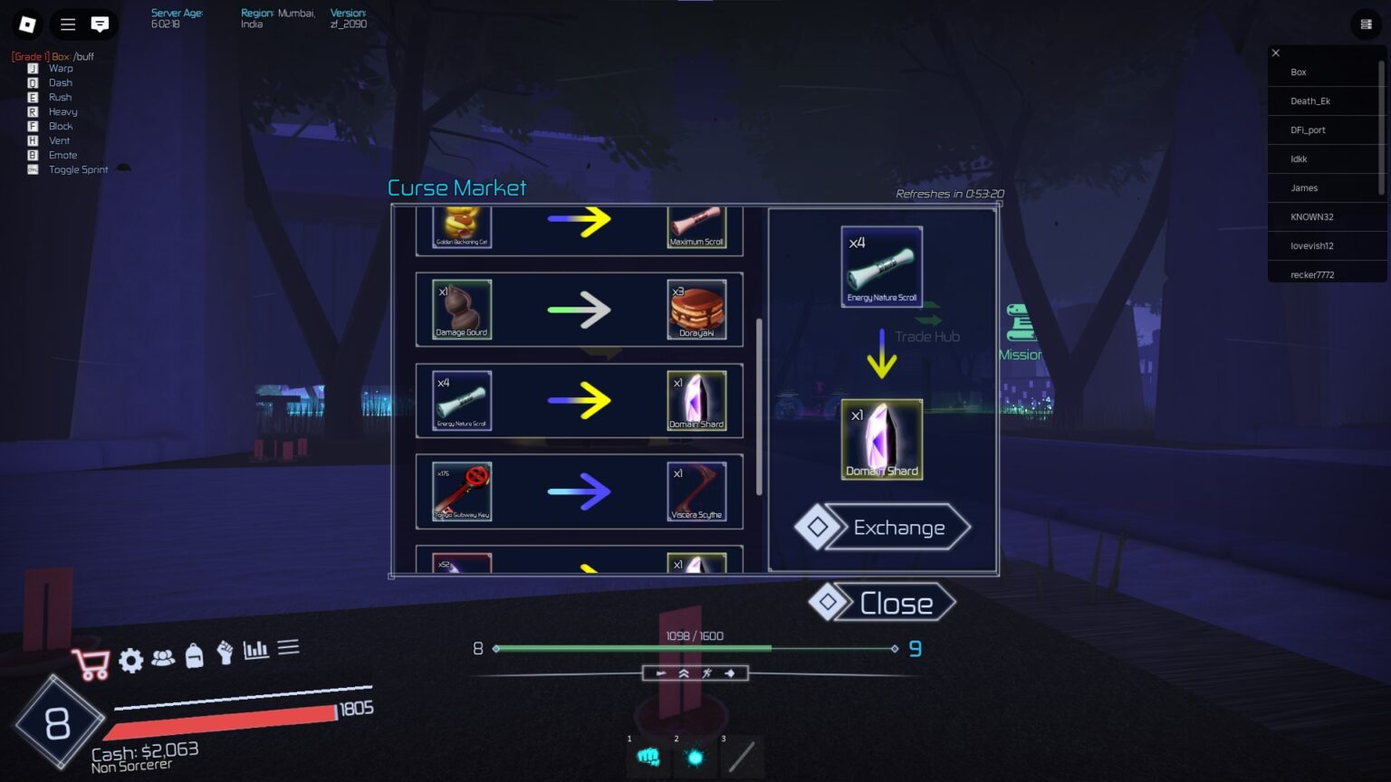 Jujutsu Infinite: How to Get Maximum Scroll and Domain Shards - Deltia ...