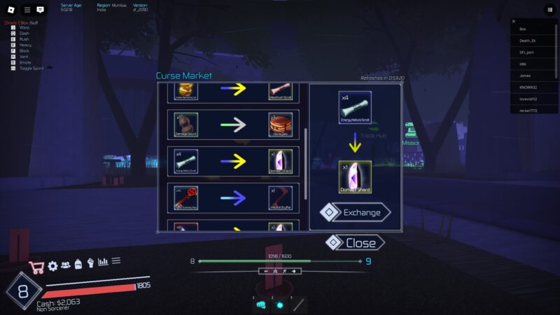 Jujutsu Infinite: How to Get Maximum Scroll and Domain Shards - Deltia ...