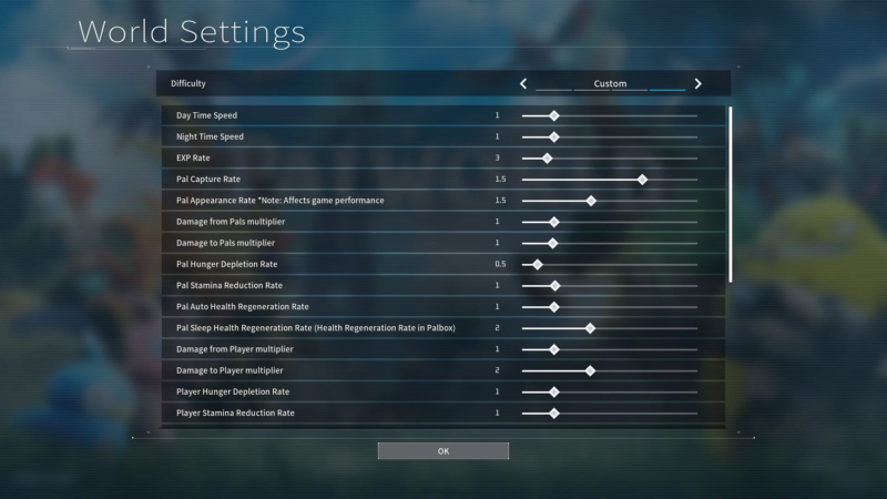 Best Custom World Settings To Use in Palworld - Deltia's Gaming