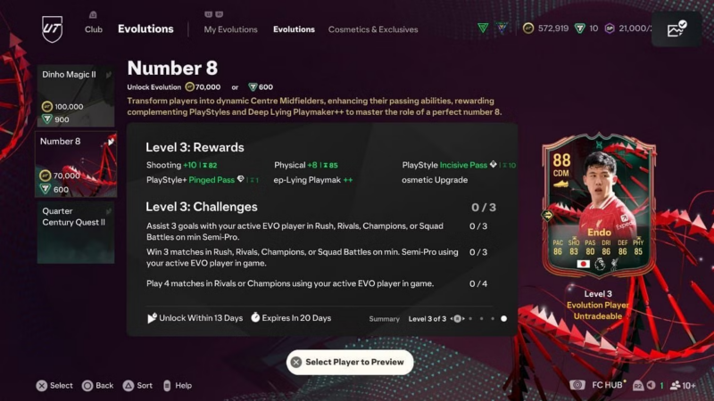 Number 8 Evolution Guide for EAFC 25: All You Need To Know