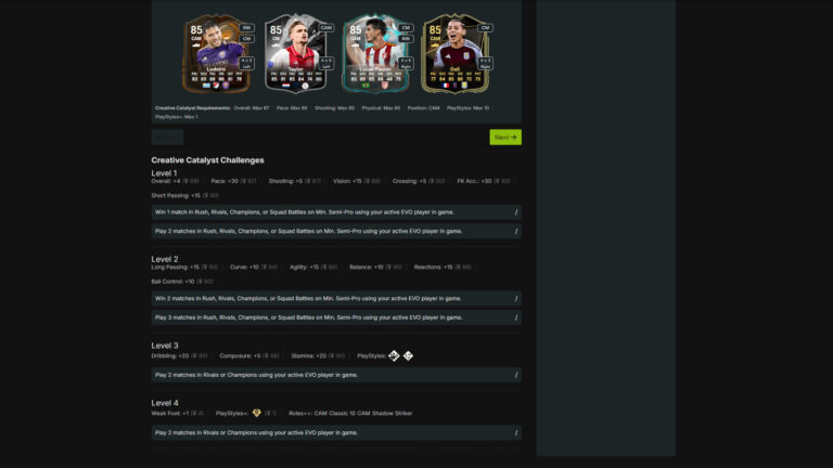 Creative Catalyst Evolution Guide in EAFC 25: All You Need To Know - Deltia's Gaming