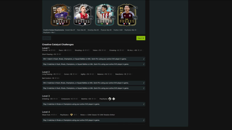 Creative Catalyst Evolution Guide in EAFC 25: All You Need To Know - Deltia's Gaming