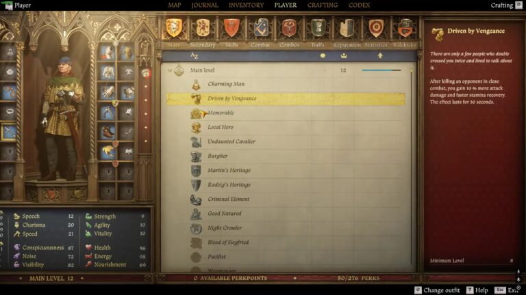 All Stats in Kingdom Come Deliverance 2 Explained - Deltia's Gaming