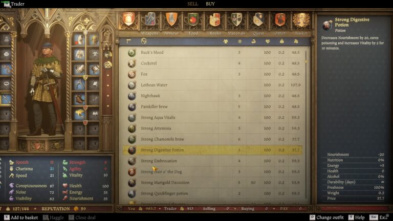How to craft Digestive Potion in Kingdom Come Deliverance 2 - Deltia's ...