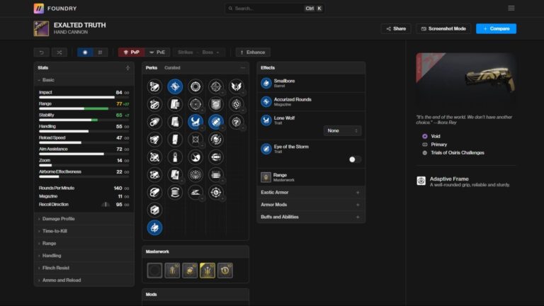 Destiny 2 Exalted Truth: How To Get and PvE & PvP God Roll Guide ...