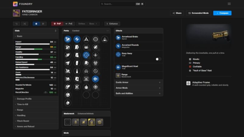 Destiny 2 Fatebringer: How To Get and PvE & PvP God Roll Guide - Deltia ...