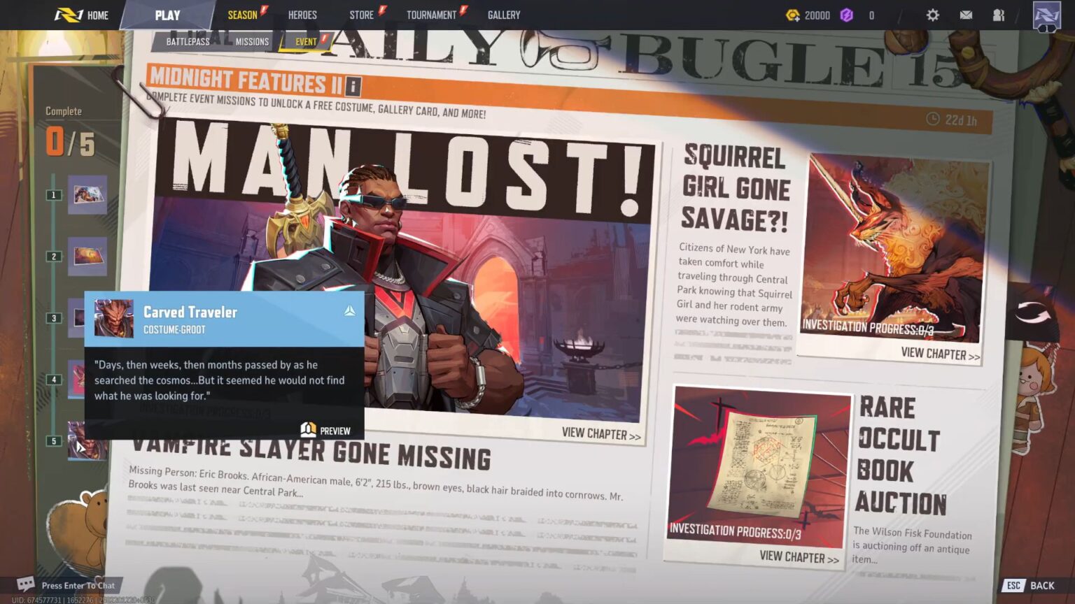 How To Get Carved Traveler Skin for Groot in Marvel Rivals