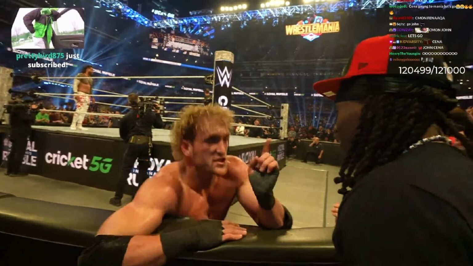 Logan Paul and Kai Cenat Get Into a Fight at WWE Royal Rumble 2025 - Deltia's Gaming