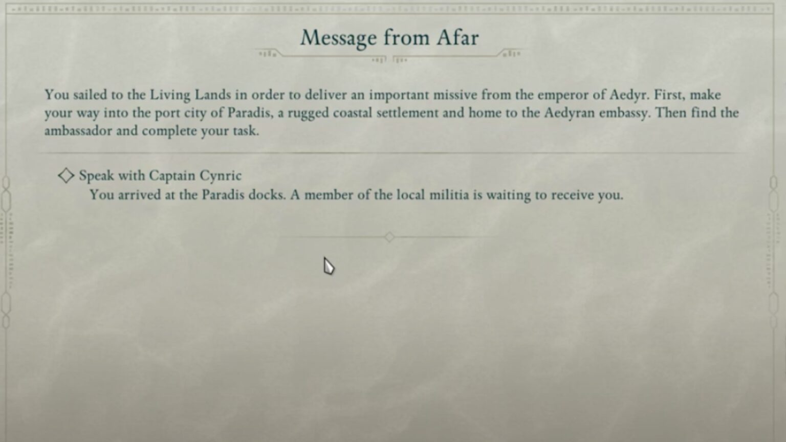 Avowed Message From Afar walkthrough - Deltia's Gaming