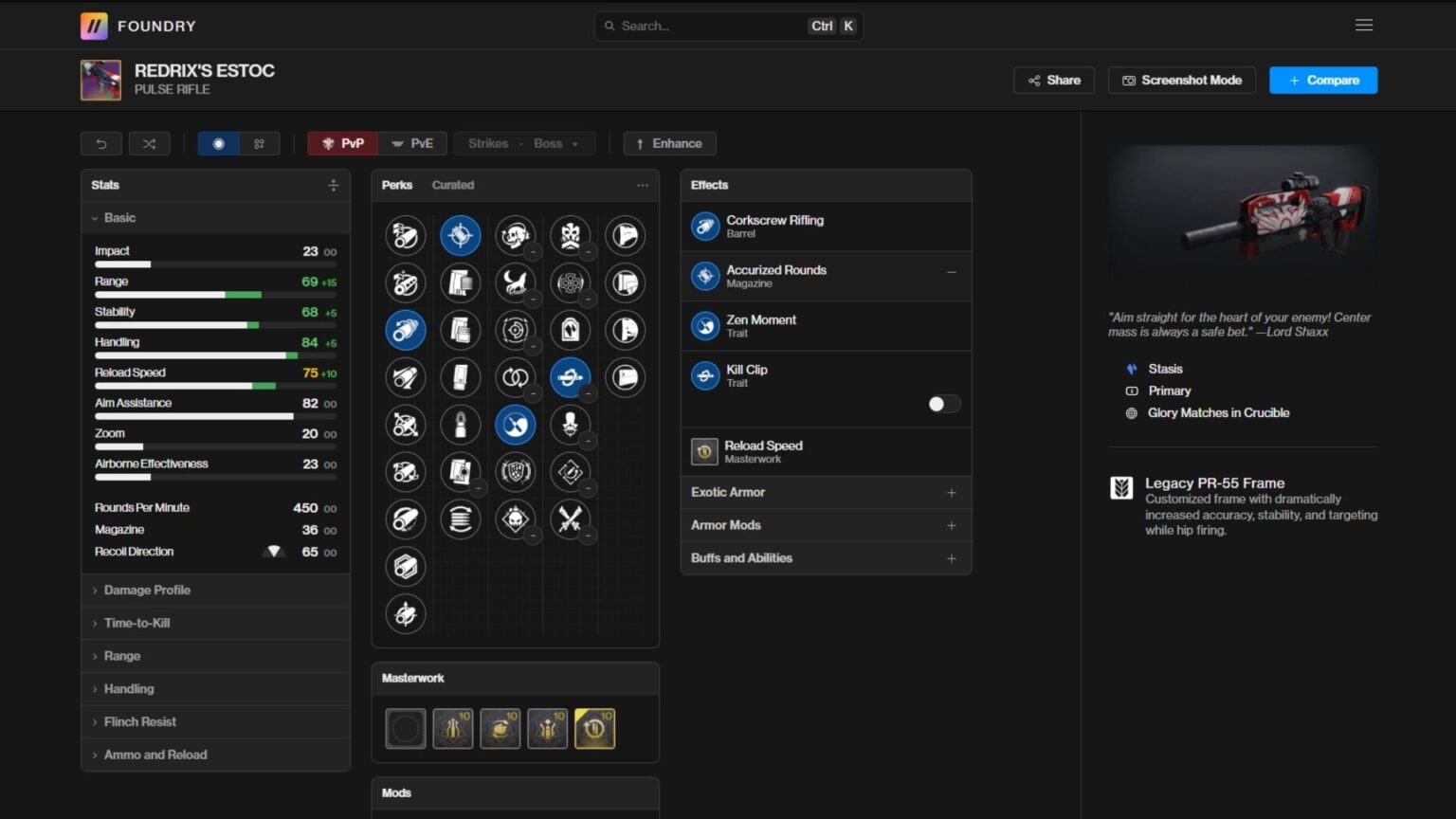 Destiny 2 Redrix’s Estoc: How To Get and PvE & PvP God Roll Guide ...