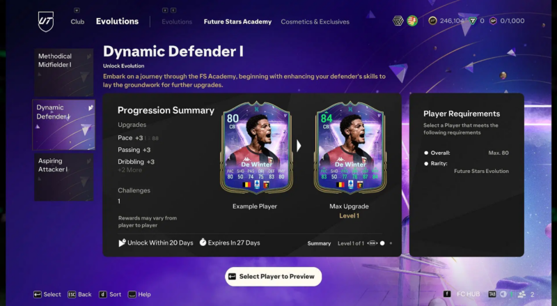 Dynamic Defender 1 Evolution Guide for EAFC 25