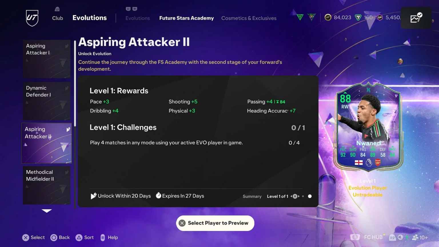 Aspiring Attacker 2 Evolution Guide for EAFC 25
