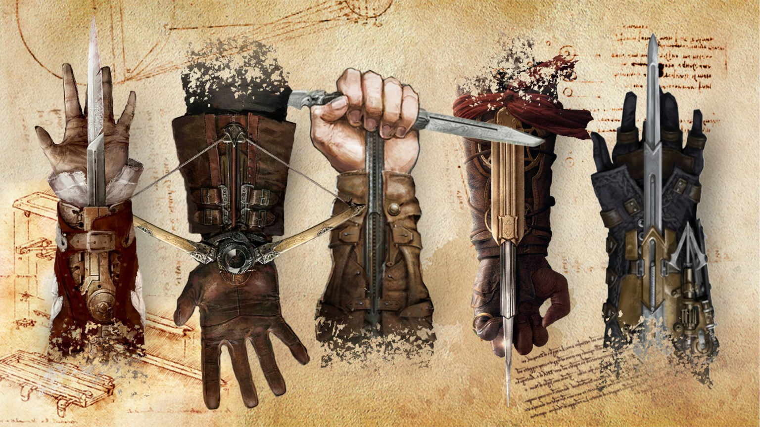 All Hidden Blades Across Assassin's Creed Series - Deltia's Gaming