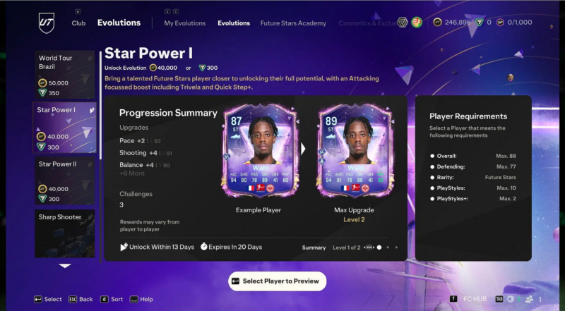 Star Power Evolutions Guide for EAFC 25: All You Need To Know