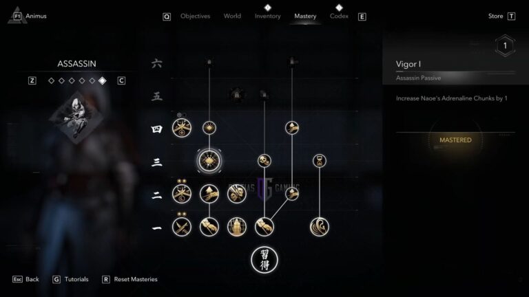 Assassin’s Creed Shadows Naoe Assassin Skill Tree Mastery Guide ...