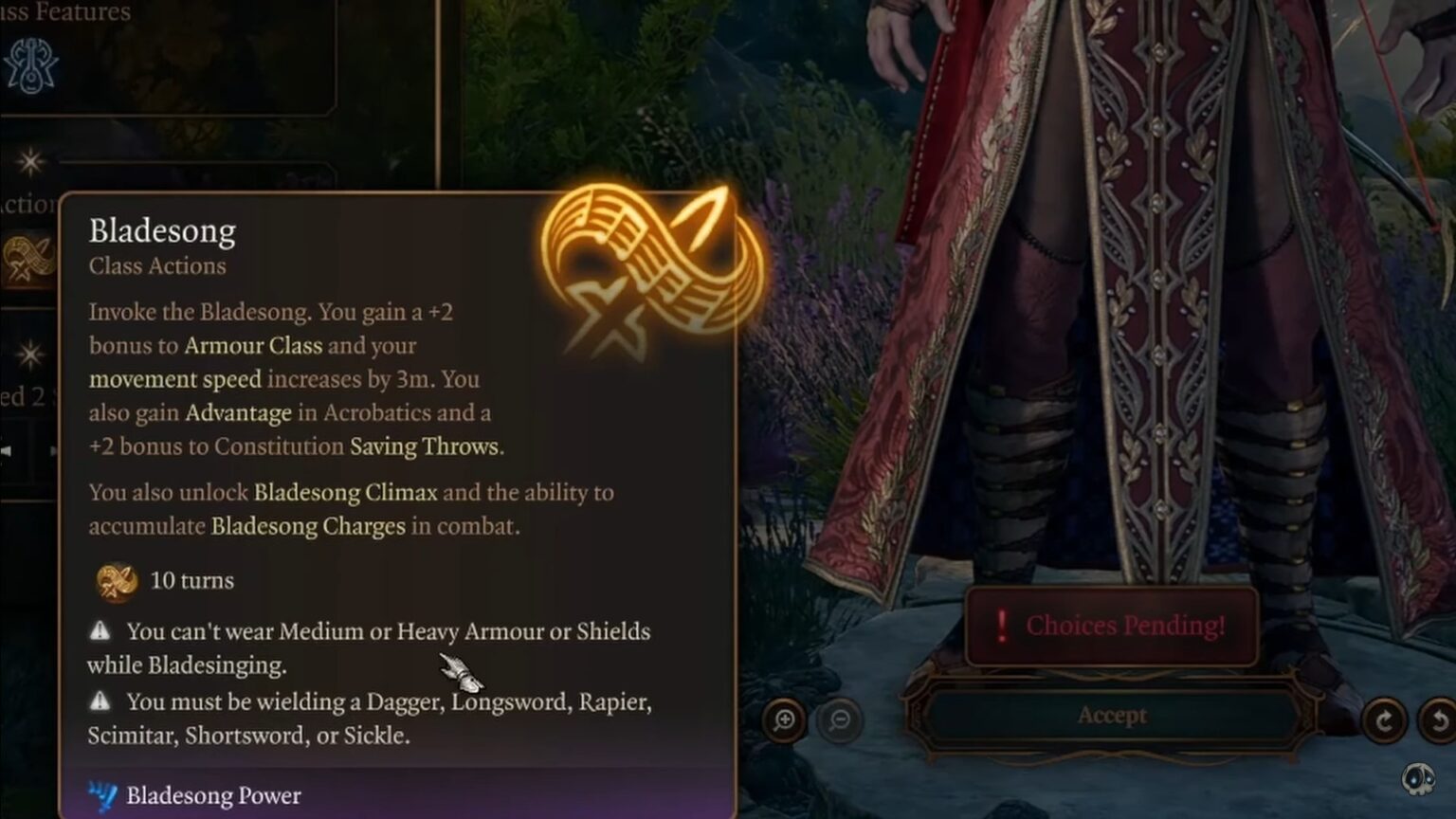 How Does Bladesong Work in Baldur's Gate 3? - Deltia's Gaming