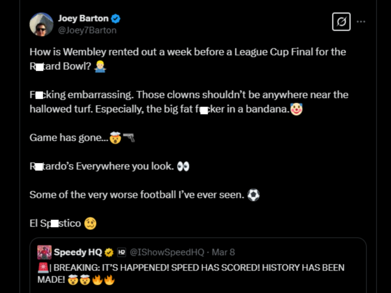 What Did Joey Barton Say About the Sidemen Charity Match? AngryGinge ...