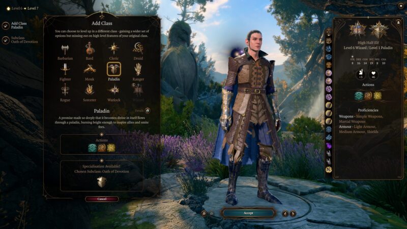 Best Baldur's Gate 3 Bladesinger Wizard Build - Deltia's Gaming