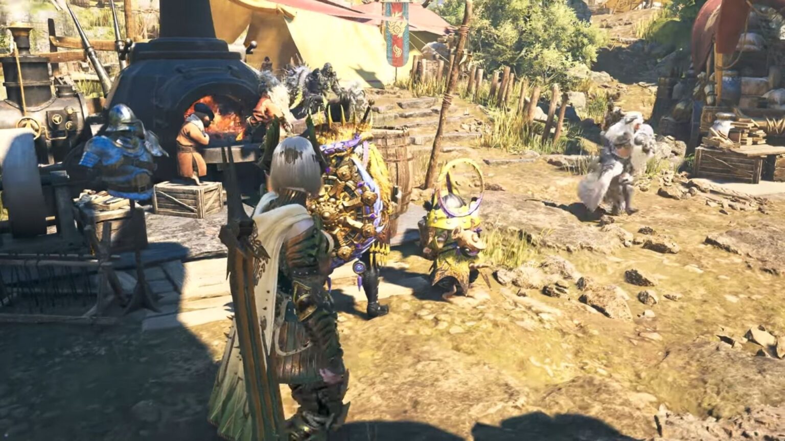 Monster Hunter Wilds Grand Hub: Barrel Bowling, Arm Wrestling, Diva ...