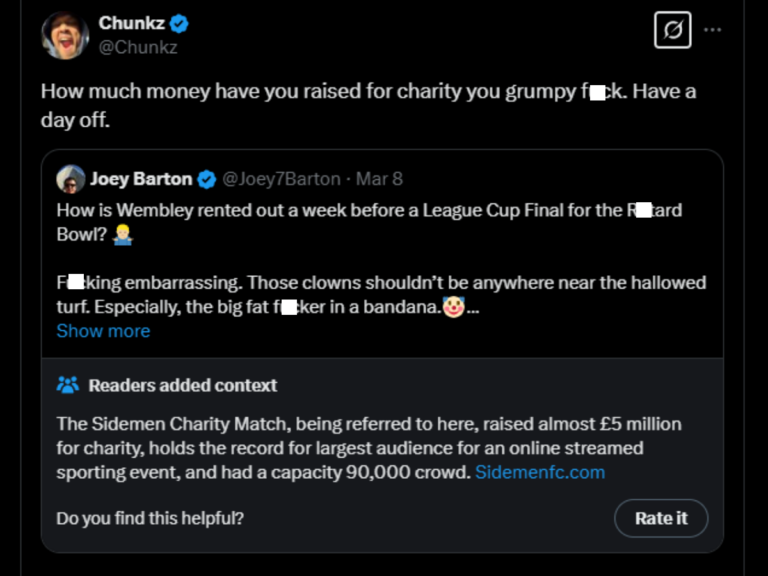 What Did Joey Barton Say About the Sidemen Charity Match? AngryGinge ...