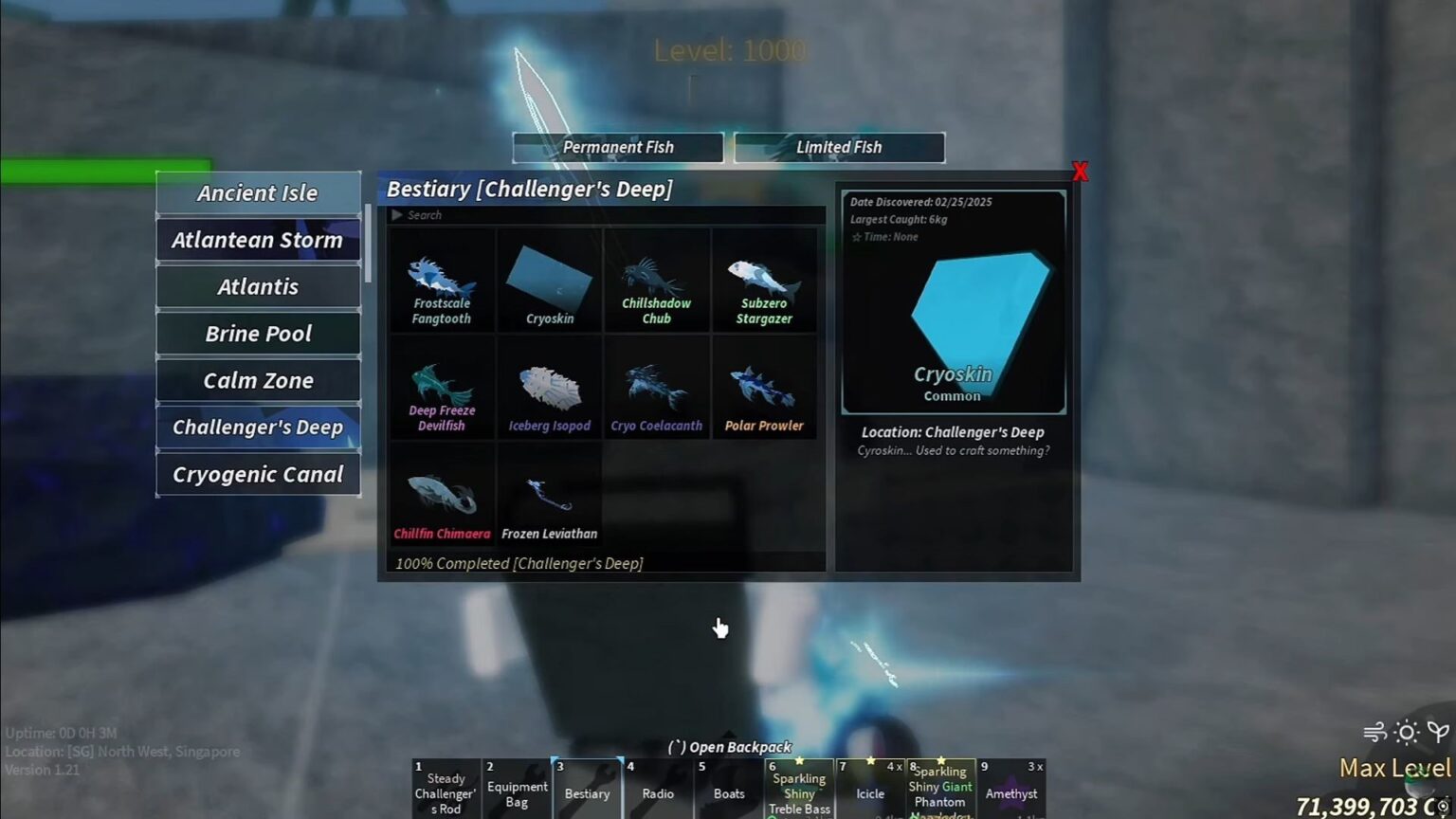 Fisch Roblox Guide: How to Get Cryoskin - Deltia's Gaming