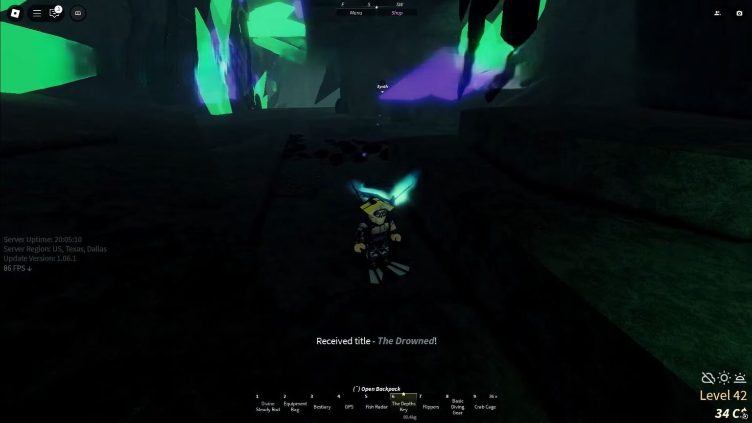 Fisch Roblox Guide: How To Get Drowned Title - Deltia's Gaming