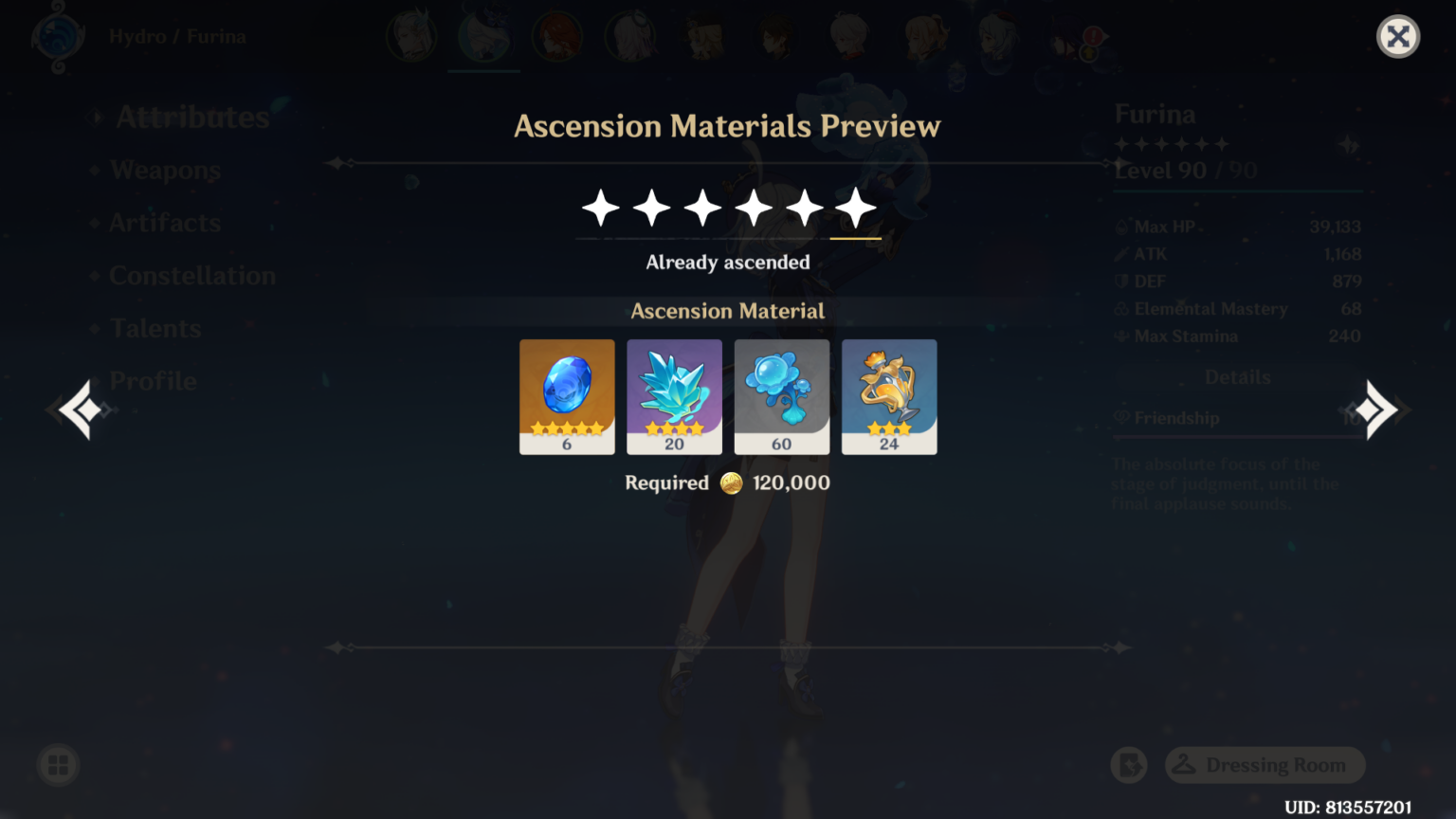 Genshin Impact: Furina Ascension and Talent Materials - Deltia's Gaming