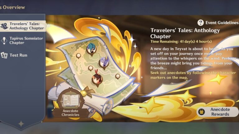 Genshin Impact: Travelers' Tales Anthology Chapter Event Guide - Deltia's Gaming