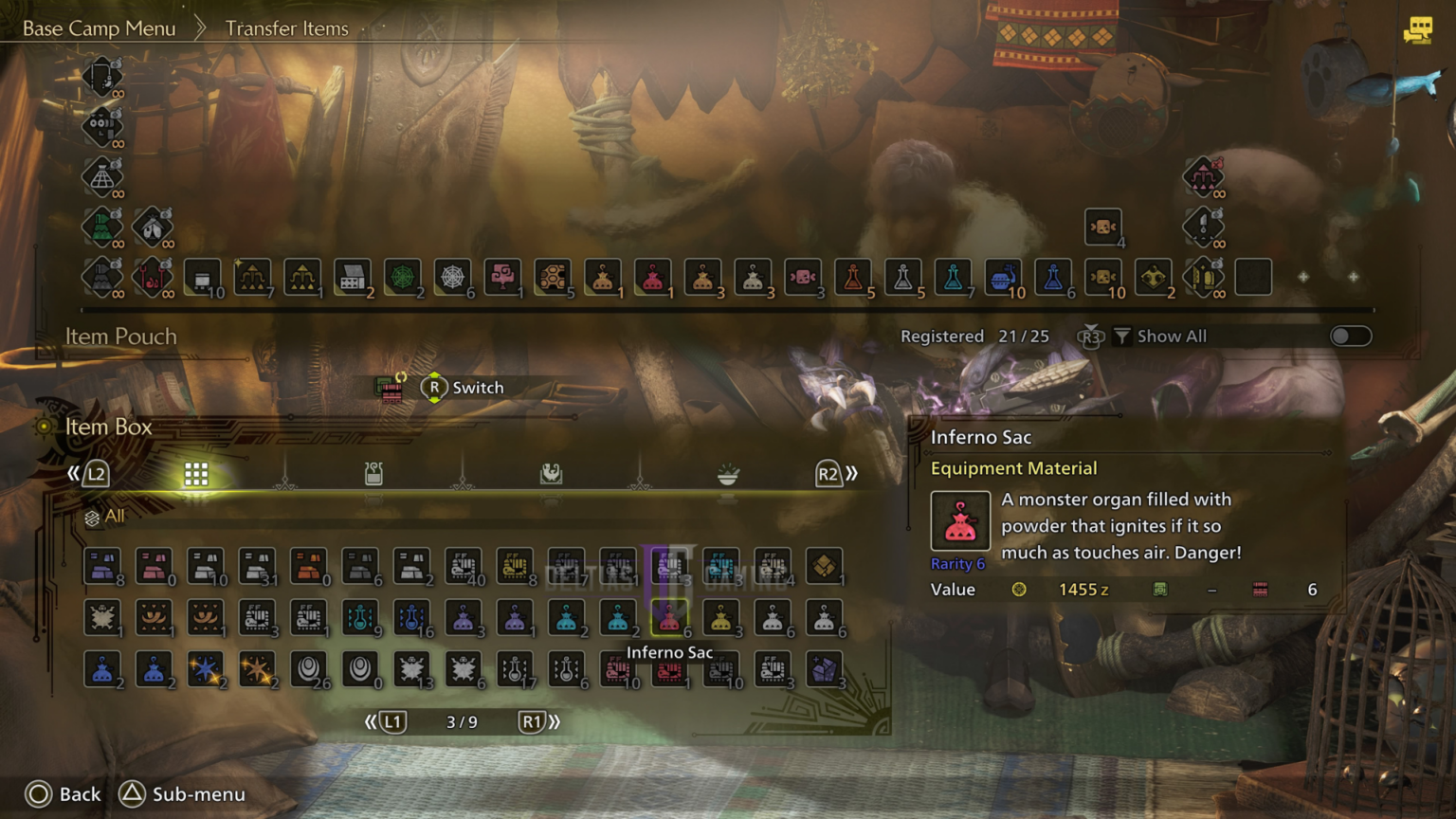 Monster Hunter Wilds: How To Get Inferno Sac - Deltia's Gaming