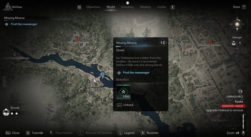 Assassin's Creed Shadows: Missing Missive Main Quest Walkthrough ...