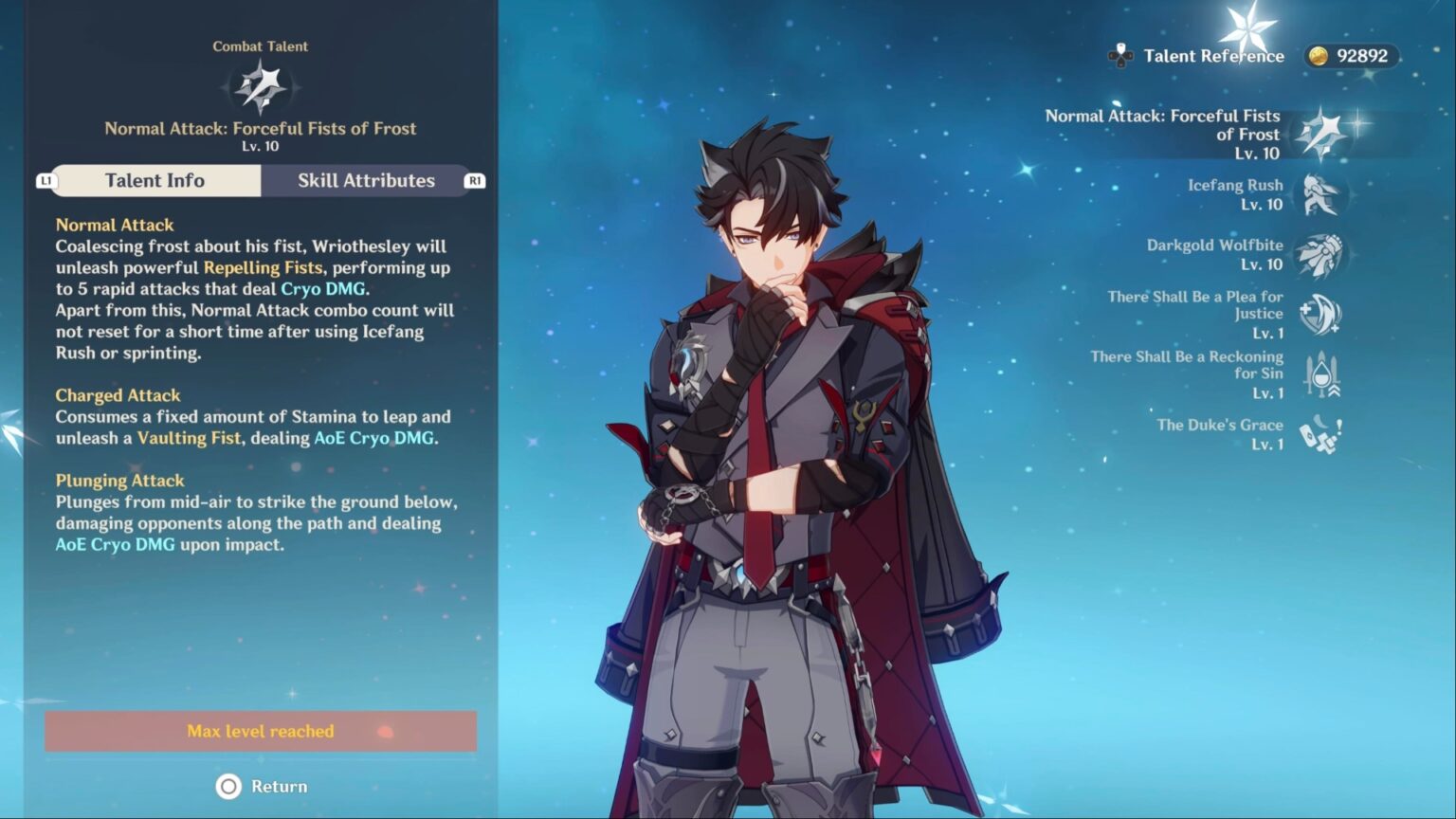 Genshin Impact: Wriothesley Ascension and Talent Materials - Deltia's ...