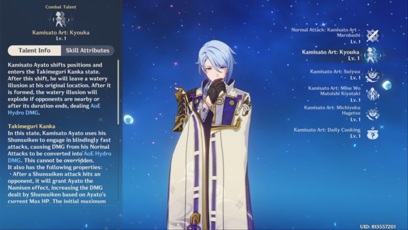 Genshin Impact: Kamisato Ayato Ascension and Talent Materials - Deltia ...