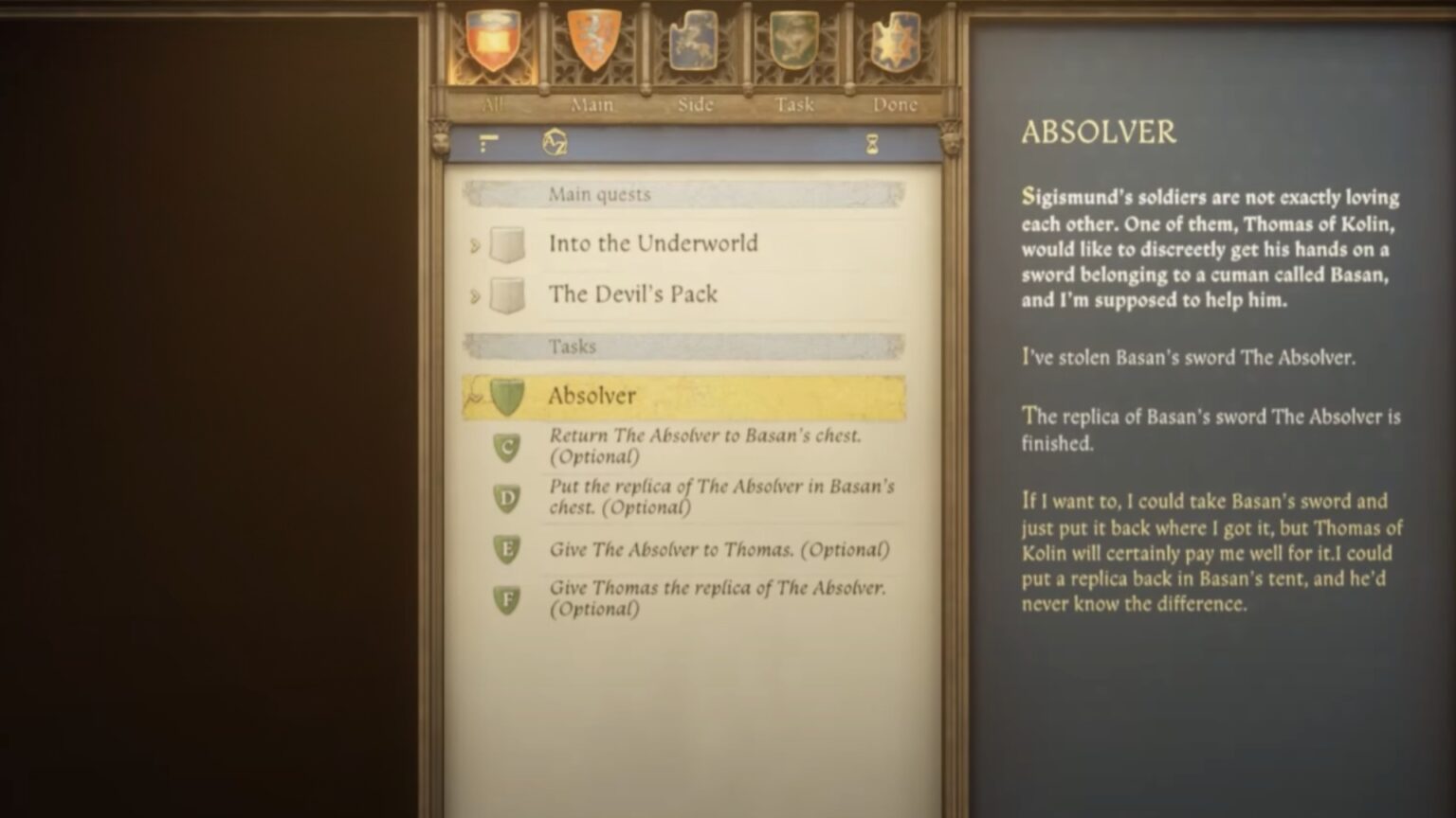 Kingdom Come Deliverance 2: Absolver Task Guide - Deltia's Gaming