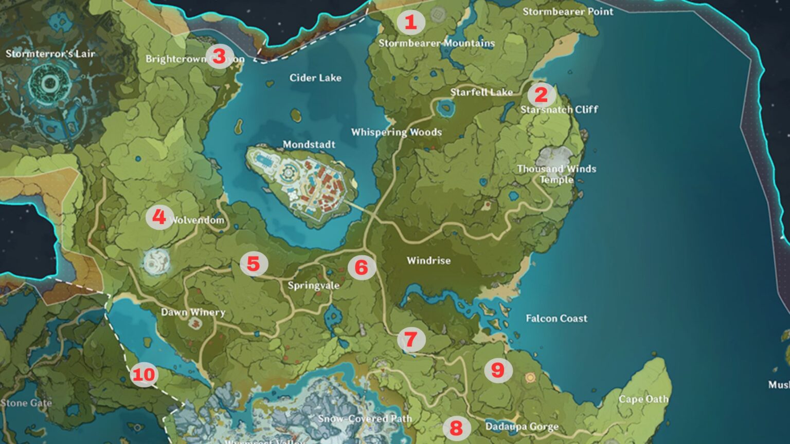 Genshin Impact: All Mondstadt Shrine of Depths Locations - Deltia's Gaming