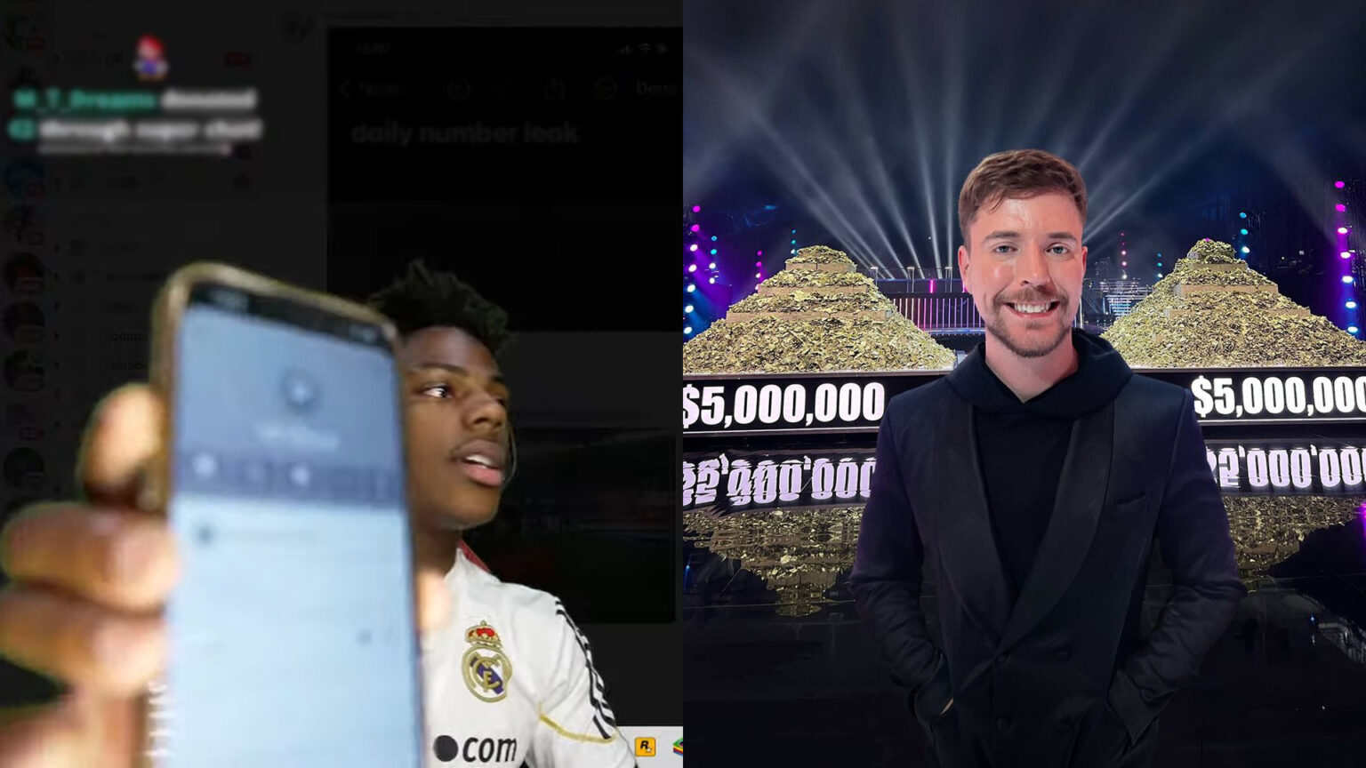IShowSpeed Seemingly Leaks MrBeast’s Phone Number Live on Stream ...
