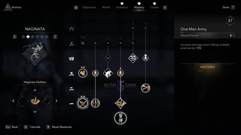 Assassin's Creed Shadows Yasuke Naginata Skill Tree Mastery Guide ...
