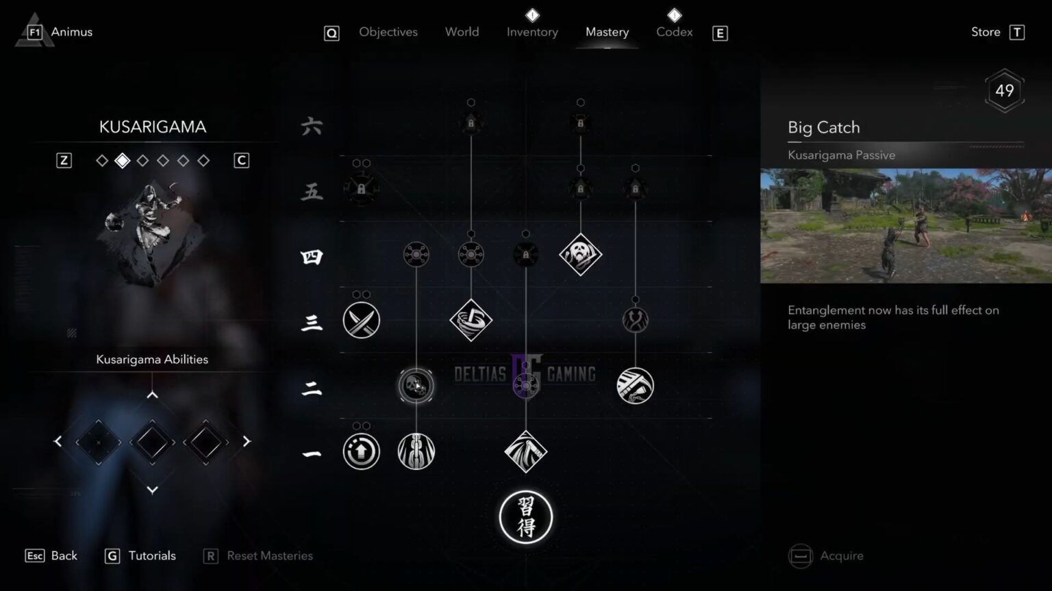 Assassin’s Creed Shadows Naoe Kusarigama Skill Tree Mastery Guide ...