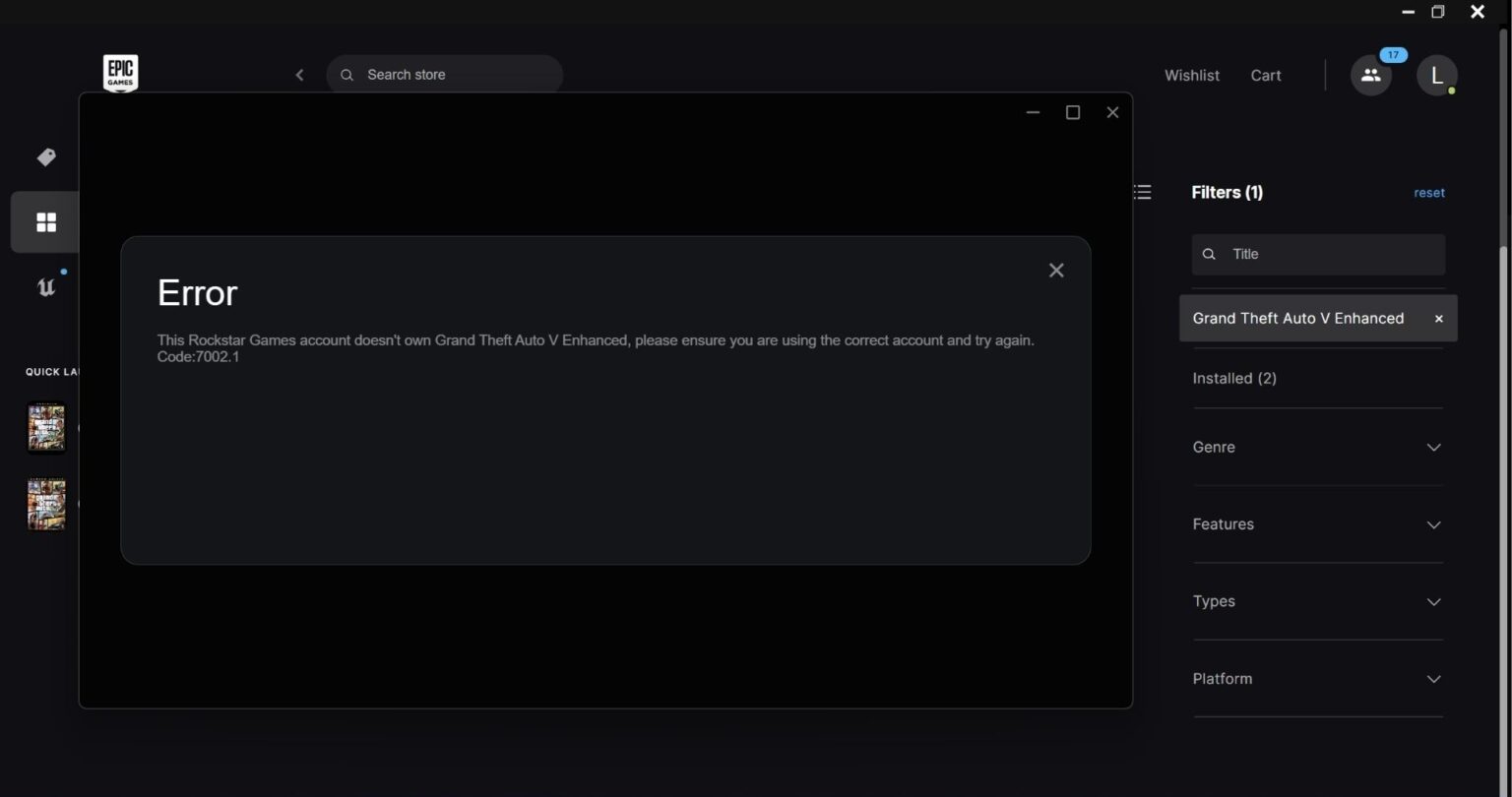 GTA 5 “This Account Doesn’t Own Enhanced” Error on Epic Games: What Is ...