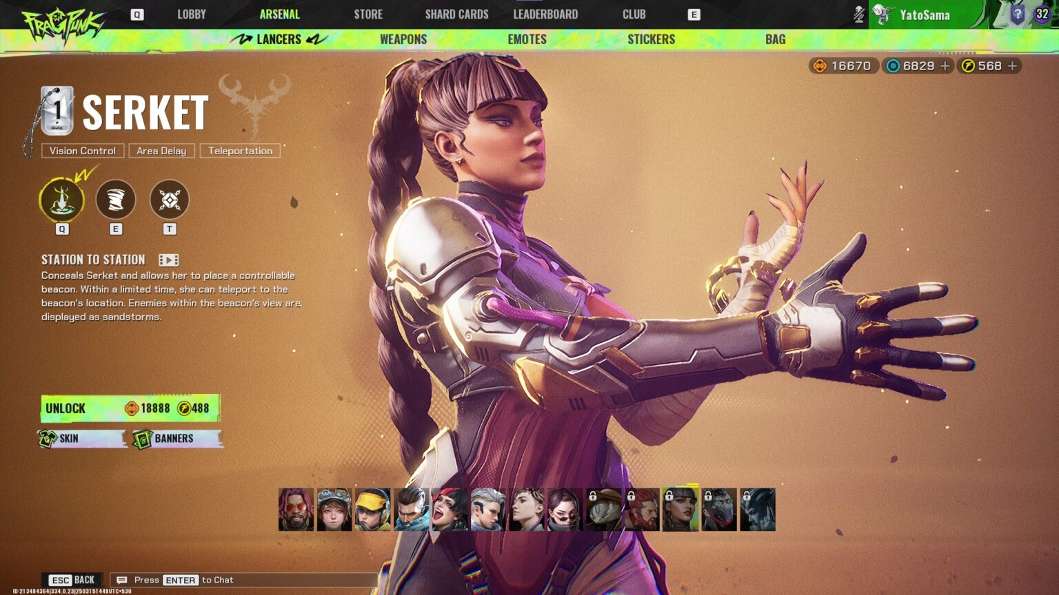 FragPunk Serket Guide: All Abilities and Playstyle Explained - Deltia's ...