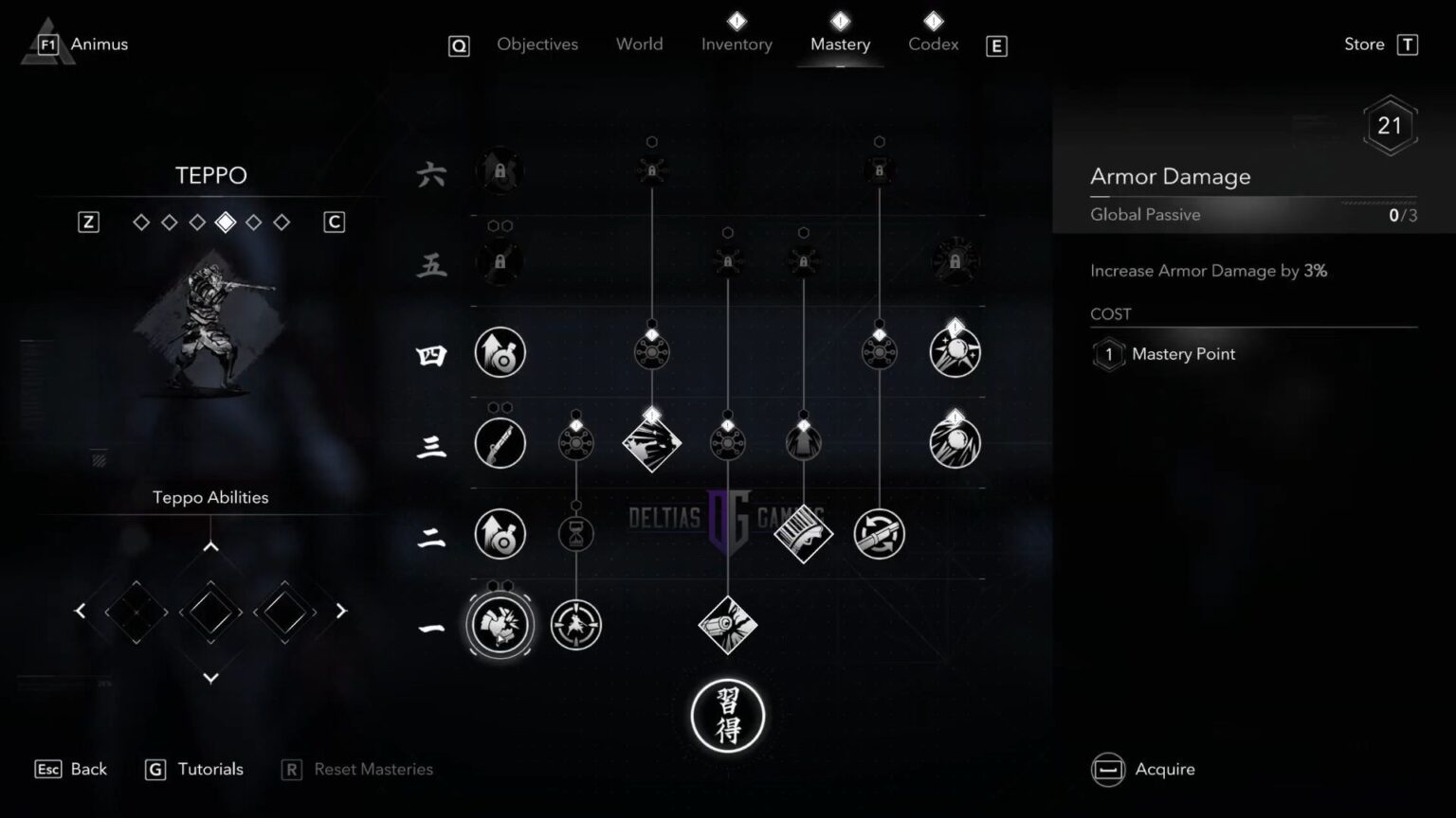 Assassin's Creed Shadows Yasuke Teppo Skill Tree Mastery Guide ...