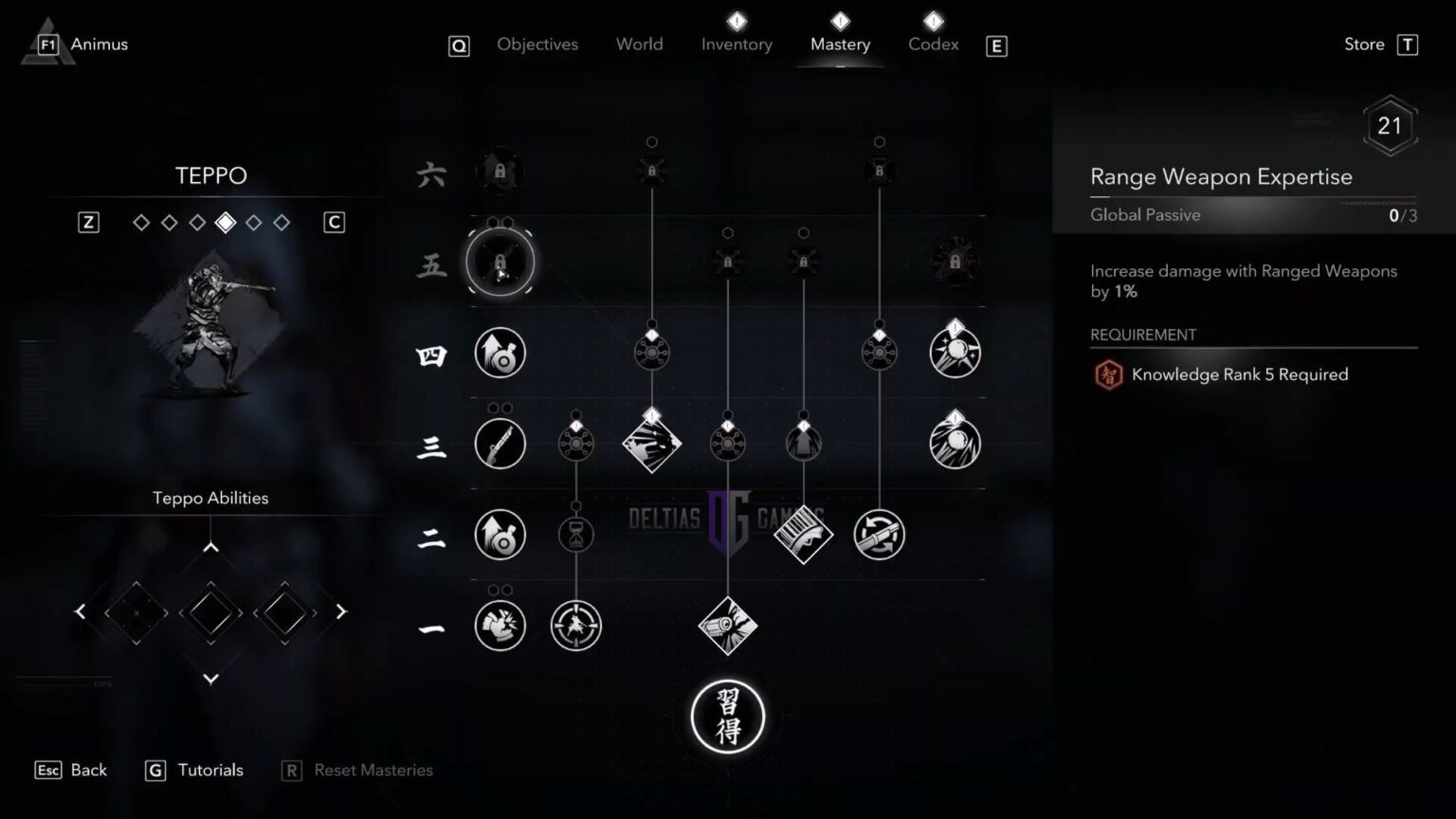 Assassin's Creed Shadows Yasuke Teppo Skill Tree Mastery Guide ...